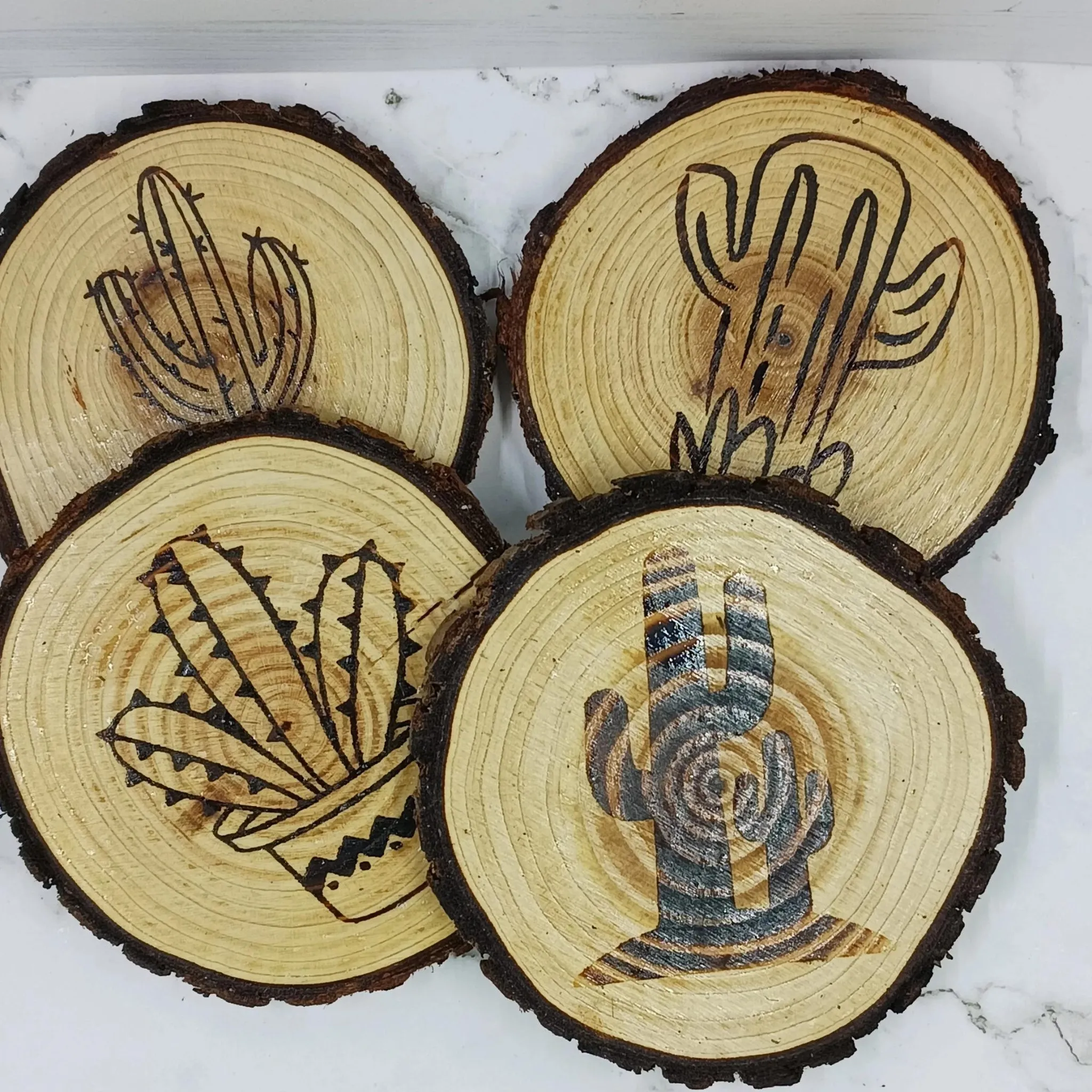 Wood Handcrafted Coasters
